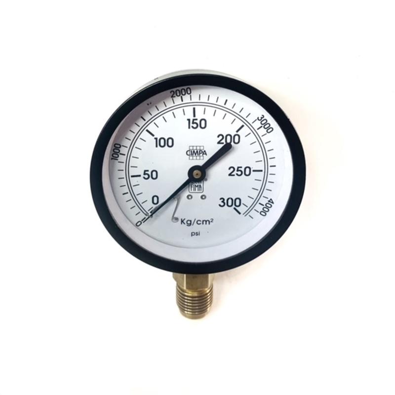 Manômetro Diam.100mm (4 ) Escala 0-4000 Psi X 300 Kg/cm2 - LRPROD ...