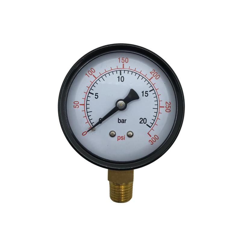 Manômetro Vertical 63mm Rosca 1/4 Escala 20 Bar 300 Psi - LAB - Manômetro - Magazine Luiza