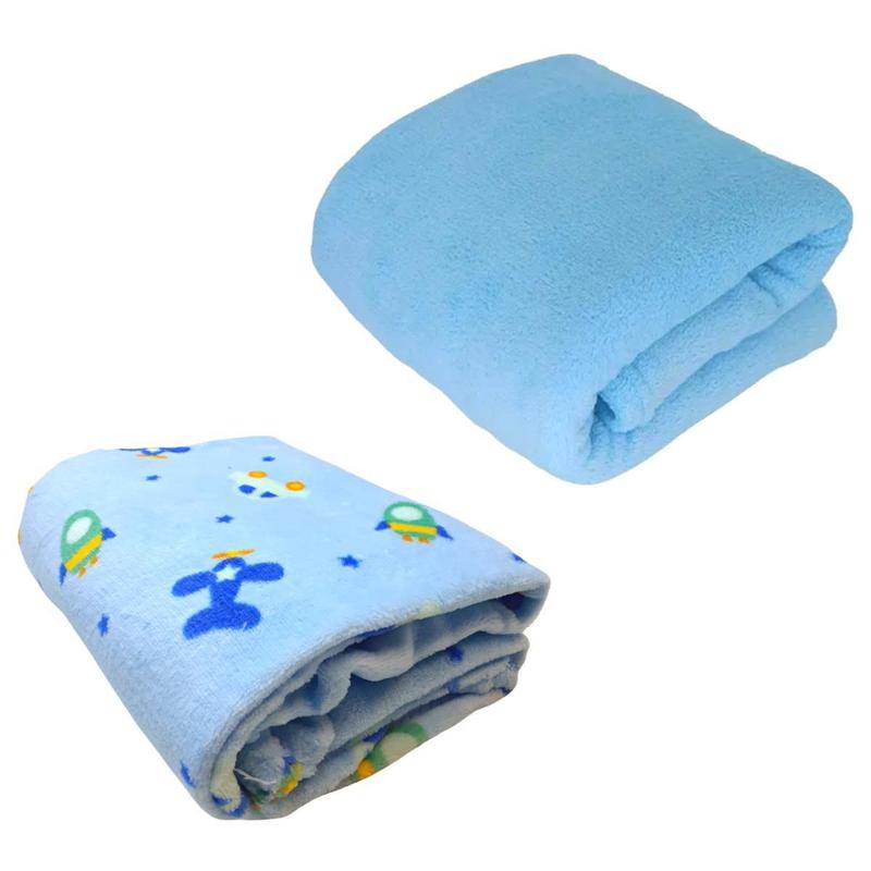 Manta Bebe Cobertor Menino 2Und Soft Avião Lisa E Estampada - Hazime ...
