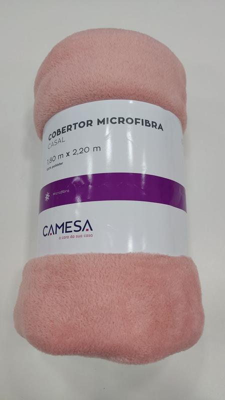 Manta Casal em Microfibra 100% Poliéster Camesa 1,80m X 2,20m - Manta ...