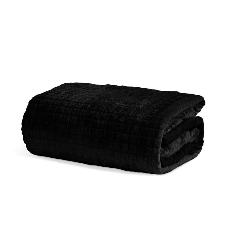 Manta de microfibra cobertor casal extra macio antialérgico wafer - E ...