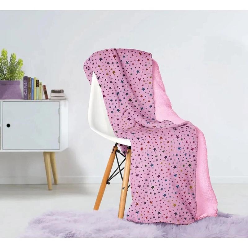 Manta Infantil Solteiro Fleece Dupla face Lepper Rosa - Manta Infantil ...