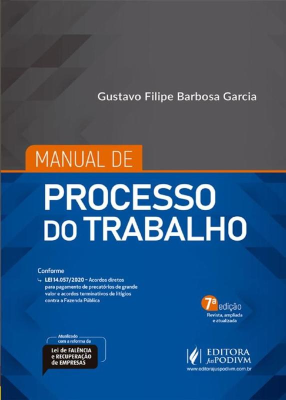 Manual de Processo do Trabalho - 7ª Edição (2021) - - Livros Didáticos ...