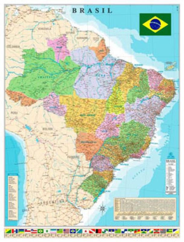 Mapa brasil pol. rod. dobrado - GEOMAPAS EDITORA DE MAPAS E GUIAS LTDA ...