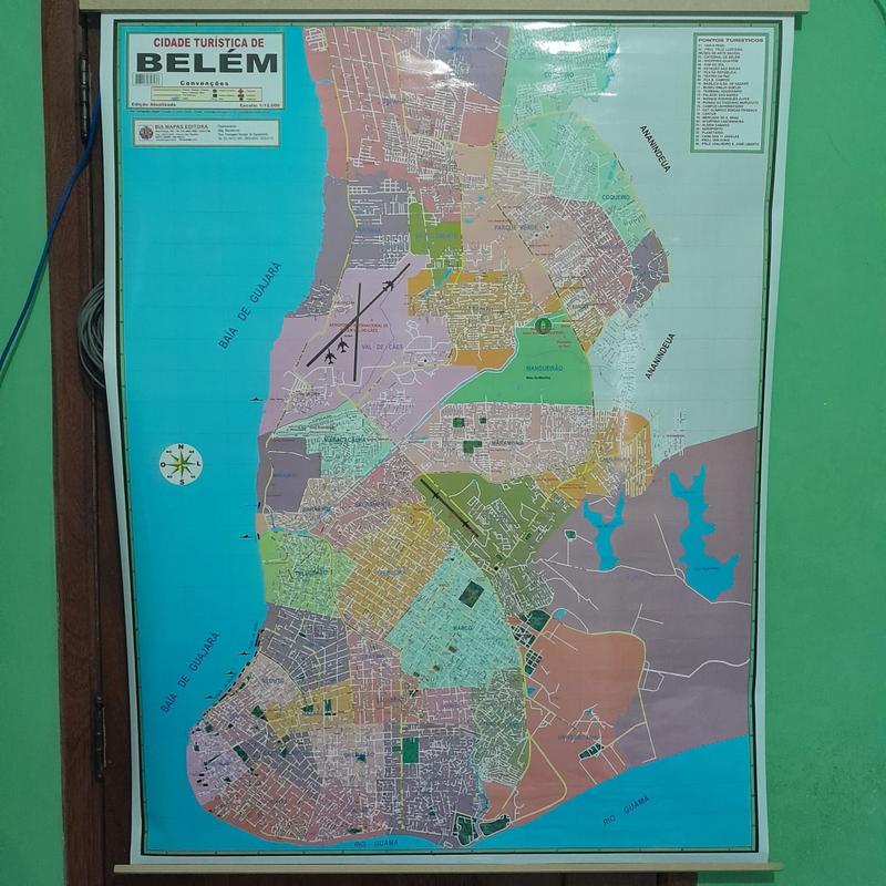 Mapa Planta de Belém PA - COM SUPORTE - Bia Mapas - Mapas - Magazine Luiza