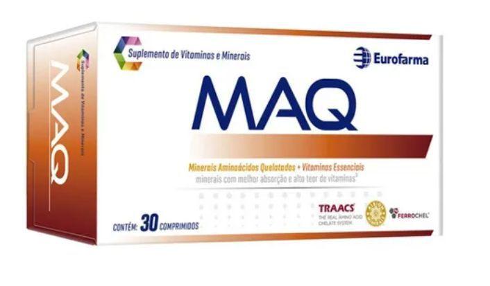 Maq Vitaminas E Minerais 30 Comprimidos - Eurofarma - Vitaminas A-Z ...