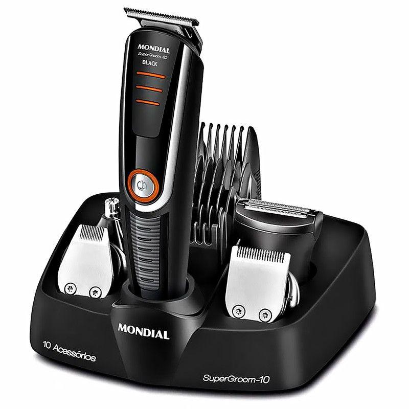 Maquina Barbear Mondial SuperGroom Acabamento Barba E Bigode - Aparador ...