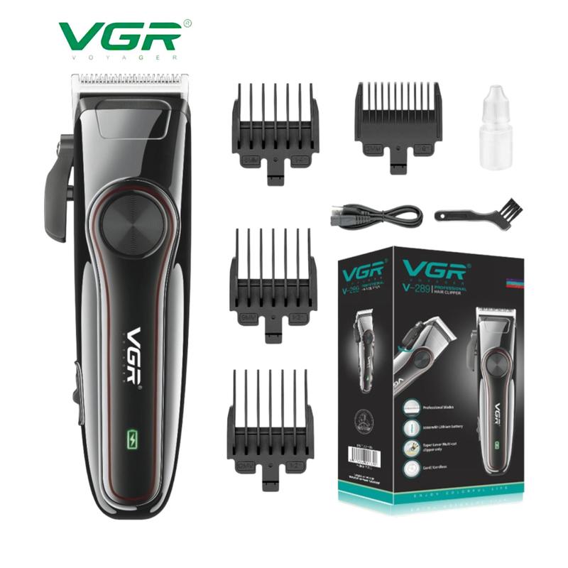 Máquina D Cortar Cabelo e Barbear VGR 289 S/Fio Profissional - VGR ...