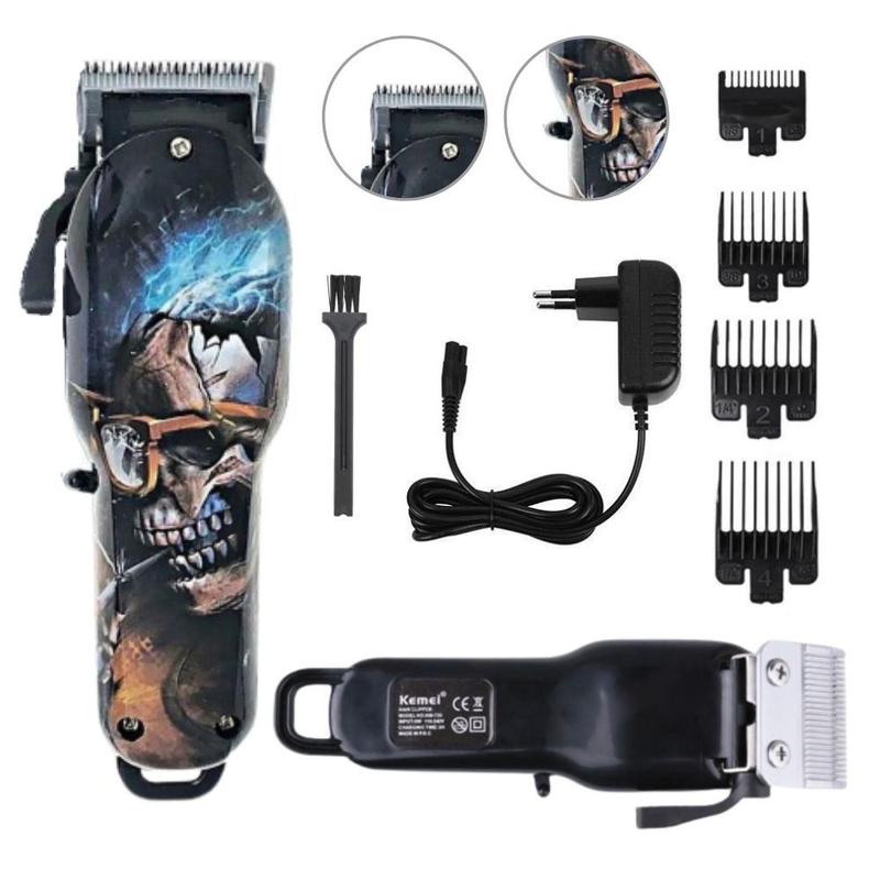 Maquina de Cabelo Profissional Bivolt Kemei KM-735 - Aparador de Pelos ...