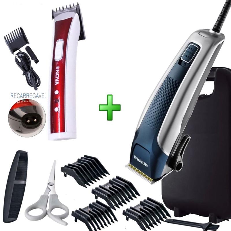 Maquina De Cortar Cabelo Mondial Titanium 10w Cortador Cr09 Aparador Pelos Acabamento New ...