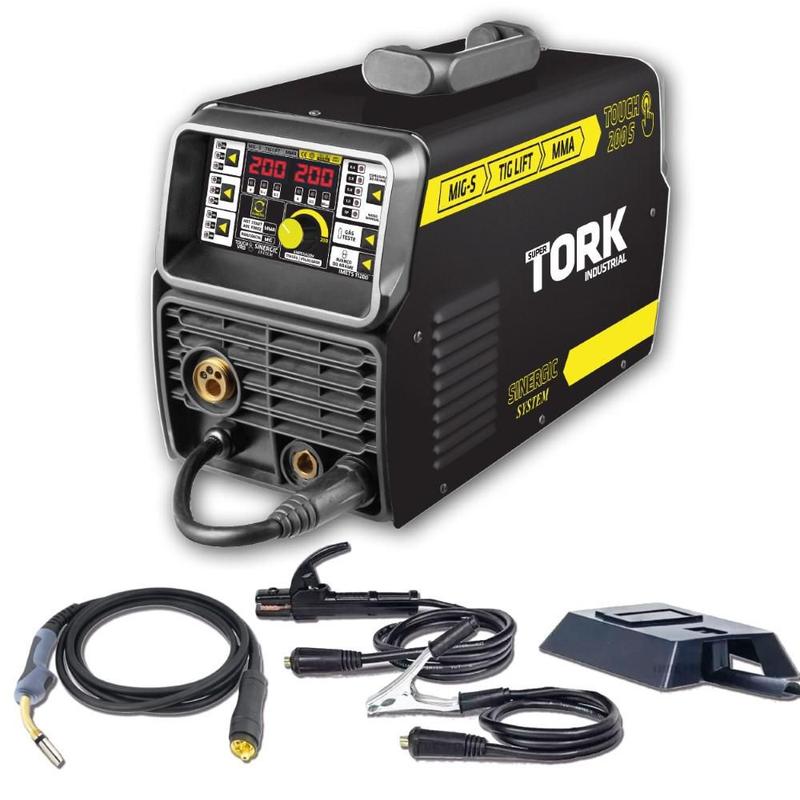 Máquina De Solda Inversor Trisolda 200A Touch 200 S Mig S + Tig Lift ...