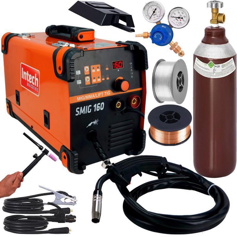 Maquina De Solda Inversora Mig 160 Tig Mma Cilindro Tocha - Intech ...