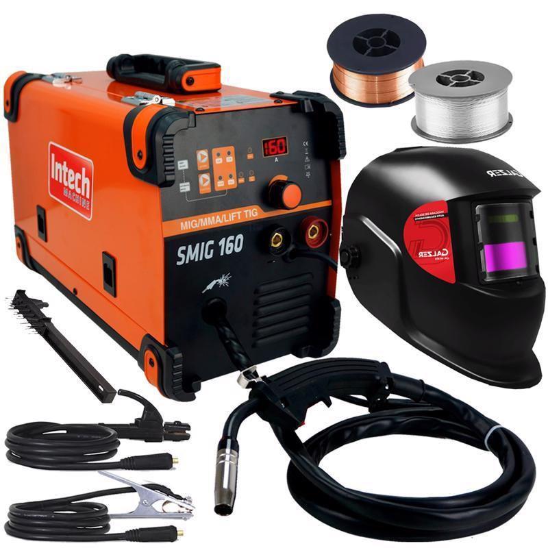 Maquina De Solda Inversora Mig 160 Tig Mma Mascara Arames - Intech ...