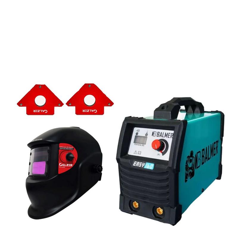Máquina Inversora De Solda 160A Bivolt Easy 160 DV Balmer + Kit - Máquina de Solda - Magazine Luiza
