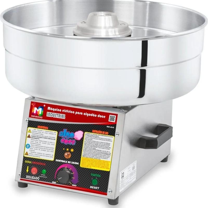 Máquina Profissional Para Fazer Algodão Doce Ad-50 Alumínio 110/220v Inovamaq - Máquina de ...