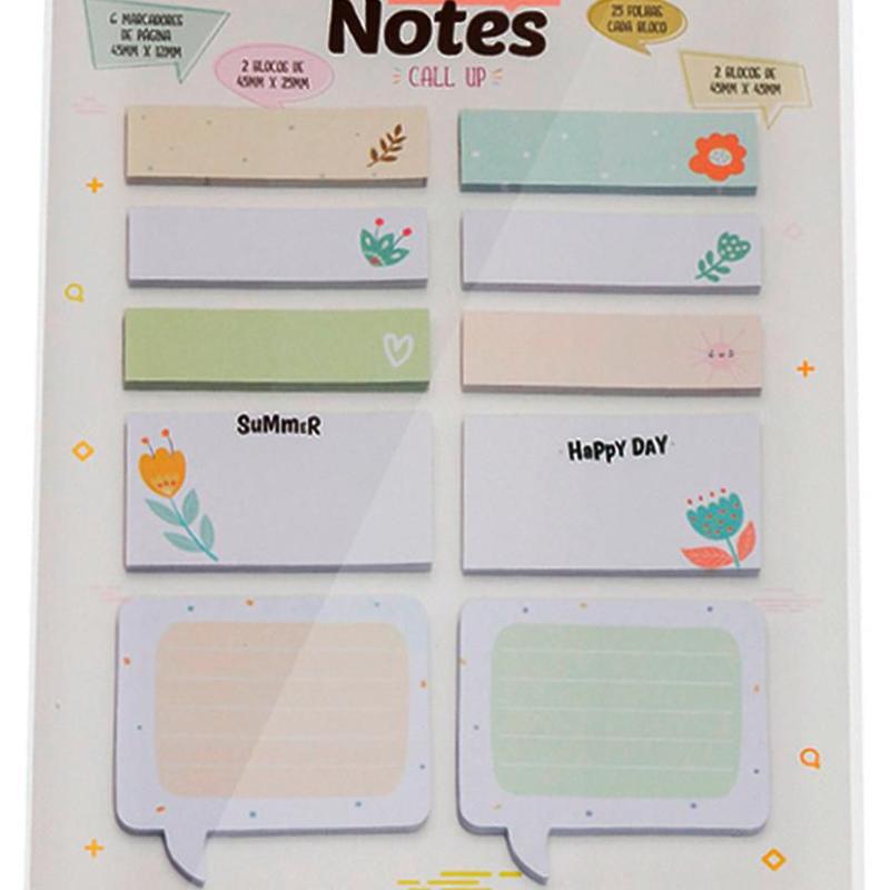 Marca páginas papel adesivo Smart notes Call Up Floral BRW - Marcador ...