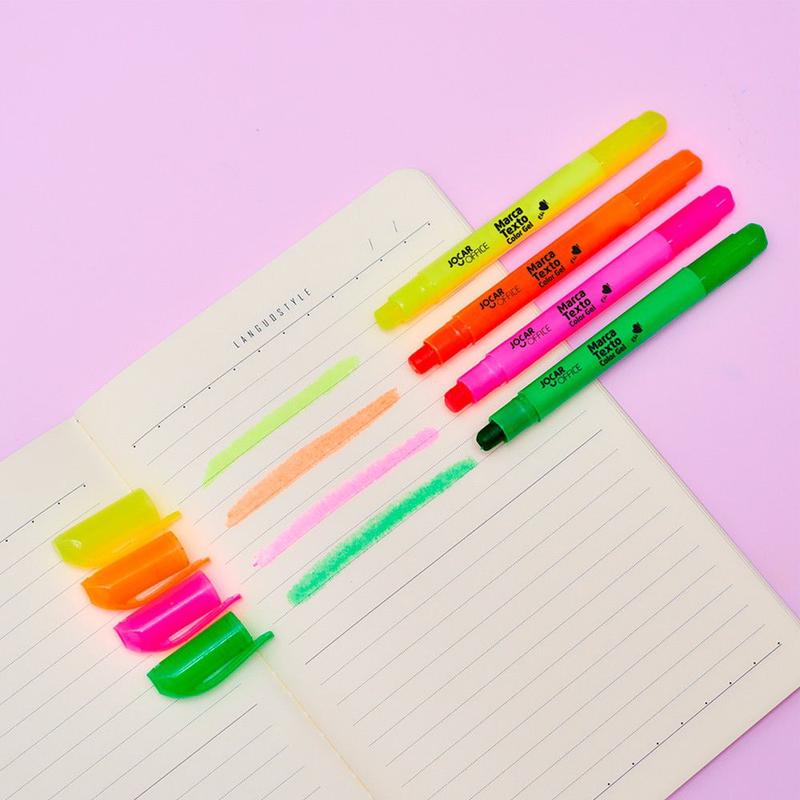 Marca Texto Color Gel - Jocar Office - jocar offie - Caneta Marca Texto ...