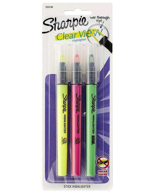 Marca Texto Sharpie Clear View Fluorescente - Sharpie - Caneta Marca ...