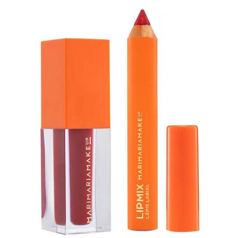 Mari Maria Lip Mix Labial Blazing Kit Batom Líquido + Lápis Labial ...