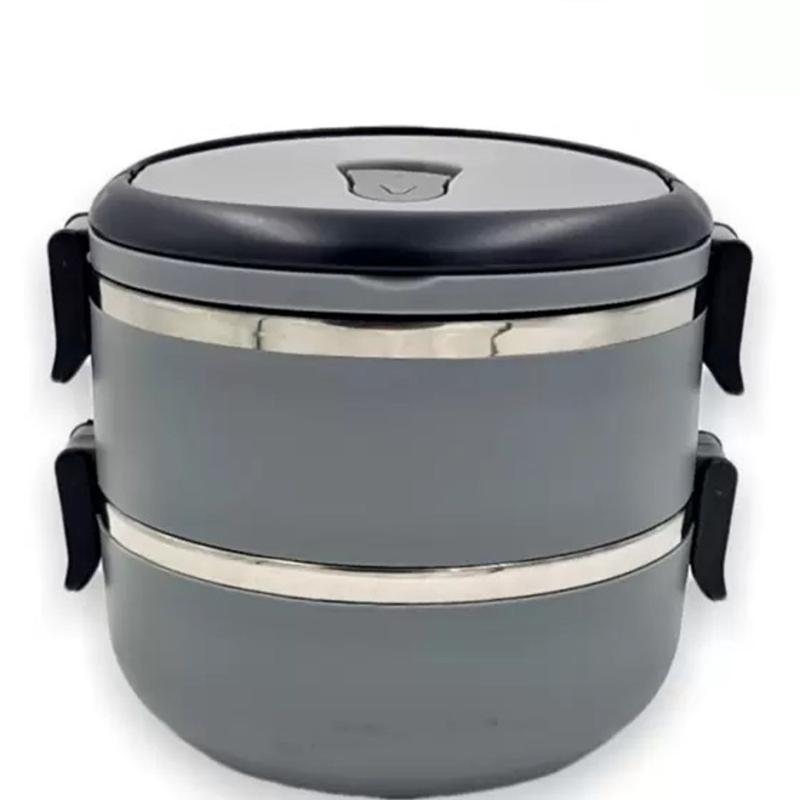 Marmita Dupla Aço Inox Vedação Térmica 2 Compartimentos Box - N/A ...