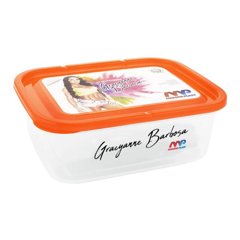 Marmita Linha Fitness Gracyanne Barbosa Food 1,5L laranja - Maximaplast ...