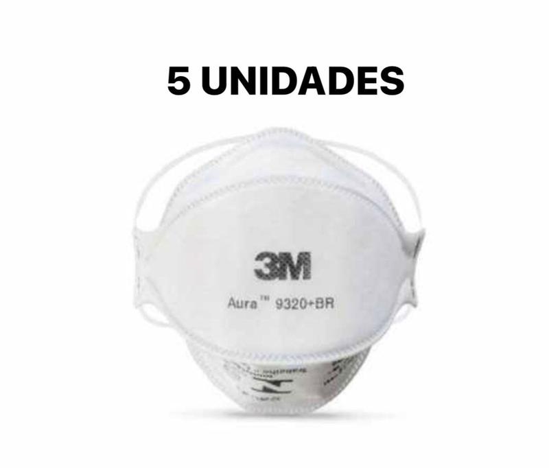 Mascara Aura 9320 PPF2 3M - Kit 5 Unidades - Máscara Facial Descartável ...