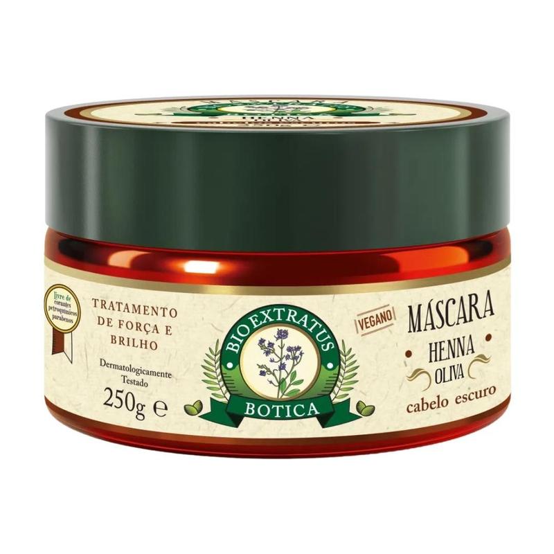 Mascara Botica Henna Cabelo Escuro Força E Brilho Bio Extratus 250g ...