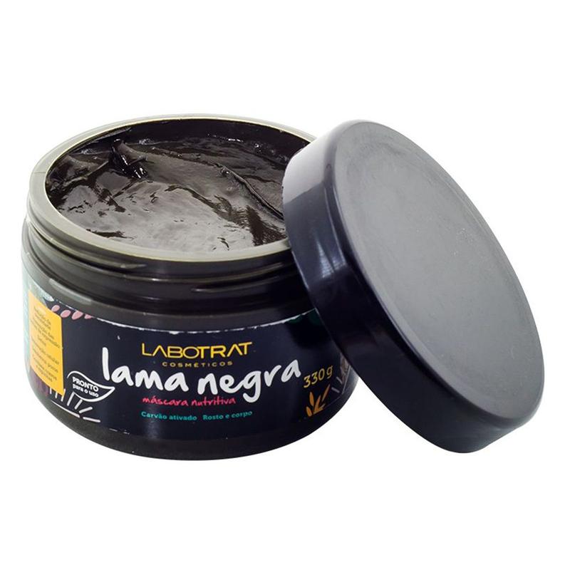 Mascara Facial Corpo Lama Negra Carvão Ativado Labotrat 330g - Máscara ...
