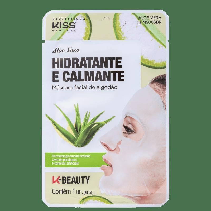 Máscara Facial Kiss New York Aloe Vera Hidratante e Calmante - 20ml - Máscara Facial - Magazine ...
