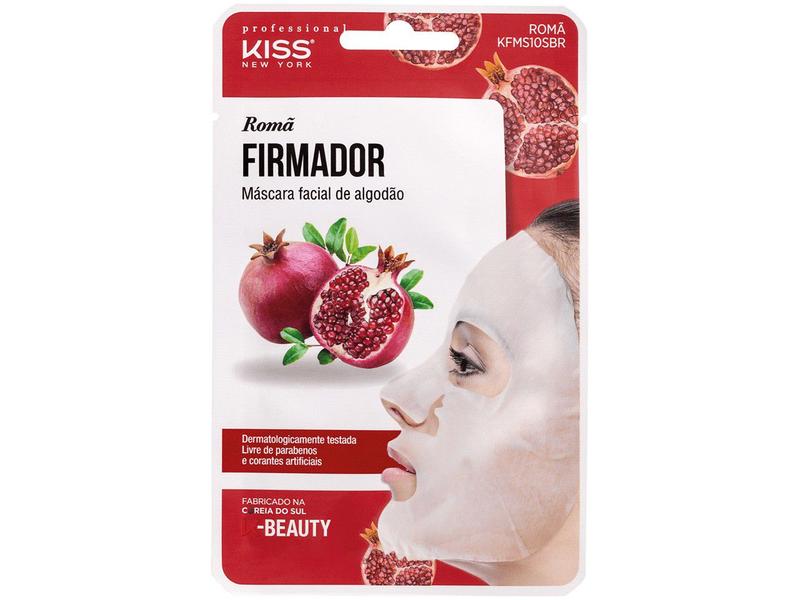 Máscara Facial Kiss New York Professional - Firmador Romã 20ml - Máscara Facial - Magazine Luiza