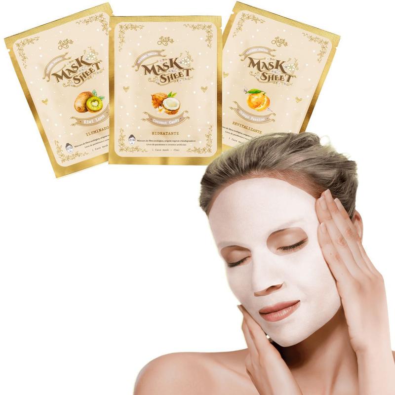 Máscara Mask Sheet Fibra Ecológica e Vegetal- 25ml - Latika - Máscara ...