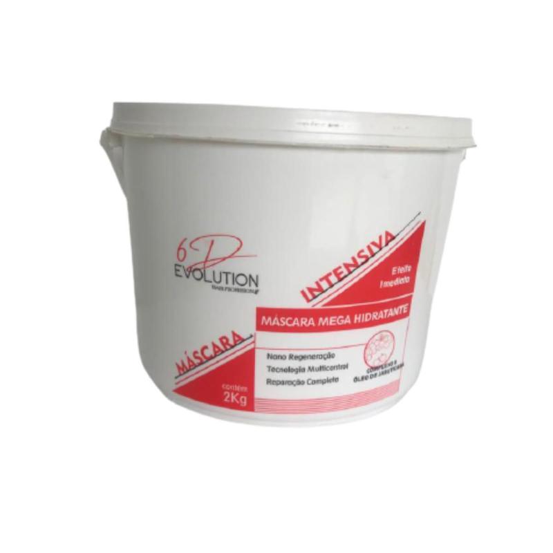 Máscara Mega Ultra Hidratante Recontrução Total Balde 2 Kg - 6D ...