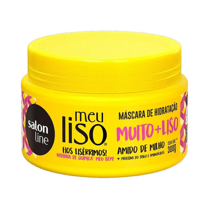 máscara meu liso muito+liso Salon line 300G - Máscara Capilar ...
