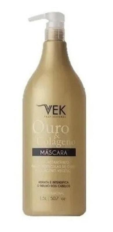 Máscara Ouro E Colágeno 1,5 Litros Vek - Kit de Tratamento para Cabelos ...