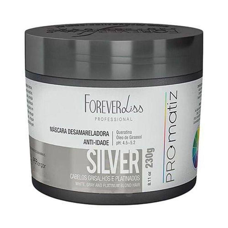 Máscara para grisalhos e platinados forever liss pro matiz silver 230g ...
