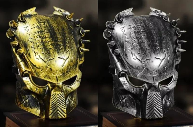 Máscara Predador Kit 2 unidades 1 Prata e 1 Dourado - CM Presentes e ...