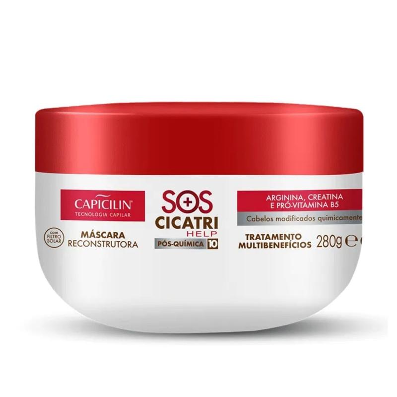 Máscara reconstrutora capicilin sos cicatri help 280g - Máscara Capilar ...
