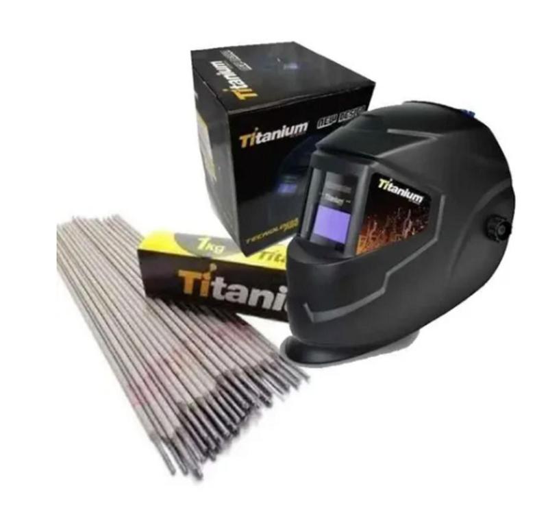 Mascara Solda Inversora Esab Usk Boxer Tork + Kit Eletrodo - Titanium ...