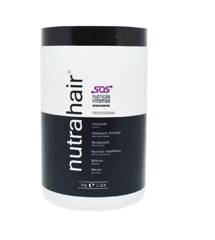 Máscara Sos Nutrição Intensa Nutrahair 1kg Hidratação Brilho - Nutra ...