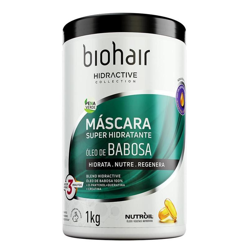 Máscara Super Hidratante 1Kg Biohair Óleo De Babosa Creatina - Máscara ...