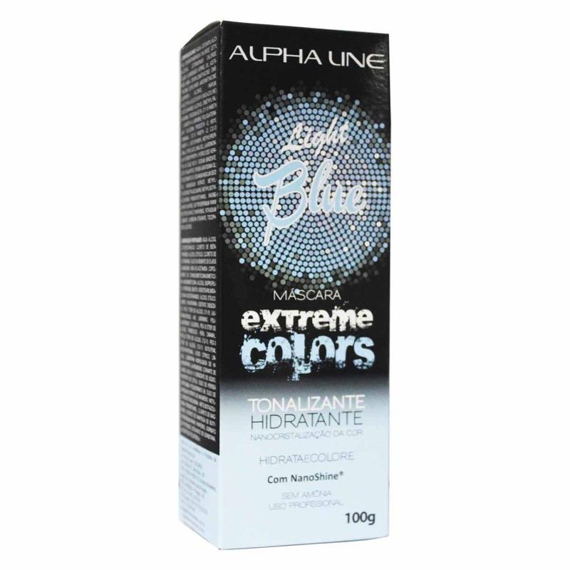 Máscara Tonalizante Extreme Colors Light Blue 100g - Alpha Line ...