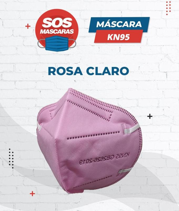 Máscaras KN95 Rosa Adulto com ANVISA Kit com 50 Unidades FPP2 Filtragem ...