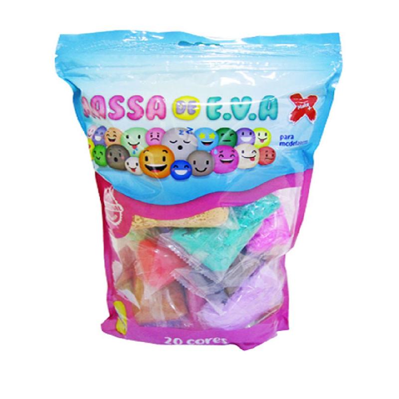 Massa De Eva Para Modelagem Com 20 Cores Sortidas - Make mais - Massa ...