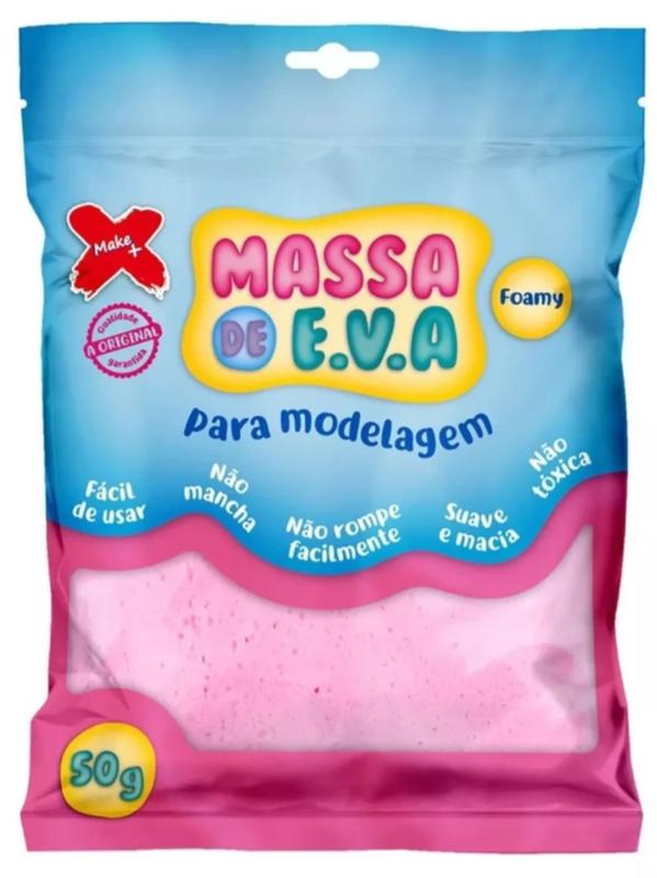 Massa De Eva Para Modelar Make+ Pacote 50g Maxx - MAK+ - Massa de EVA ...