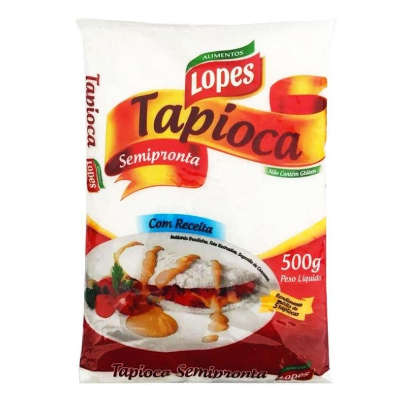 Massa De Tapioca Pronta Goma 500g Lopes - Tapioca - Magazine Luiza