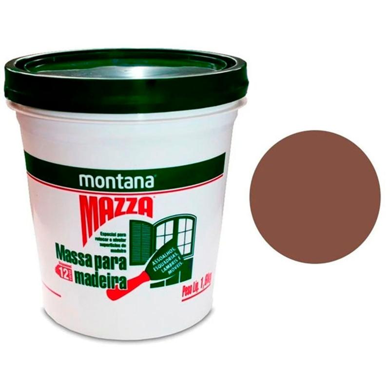 Massa Madeira Montana Mazza 1,6 Kilos Várias Cores - Massa para Madeira ...