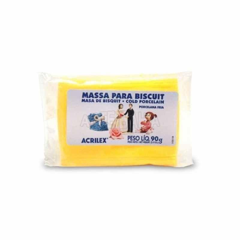 Massa para Biscuit Amarelo Ouro 505 90g Acrilex - Massa de Biscuit - Magazine Luiza