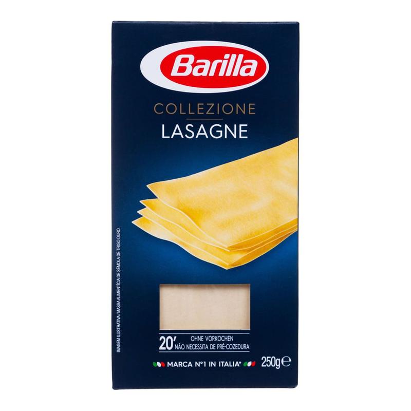 Massa para Lasanha Collezione Barilla 250g - Massas, Molhos e Sopas ...