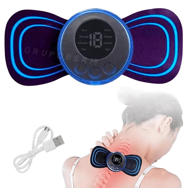 Massageador elétrico portátil profissional aparelho massagem pescoço ...