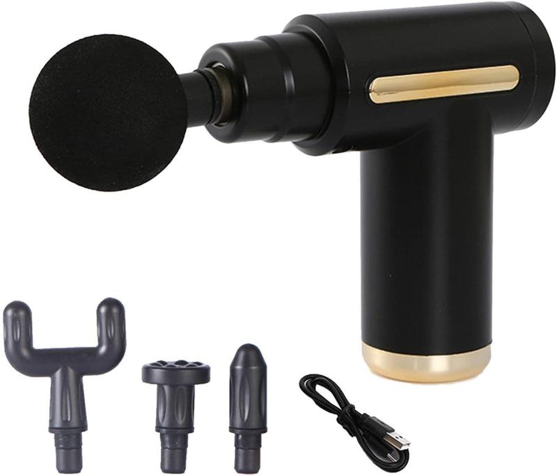 Massageador Eletrico Recarregavel USB Portatil 4 Ponteiras 6 ...